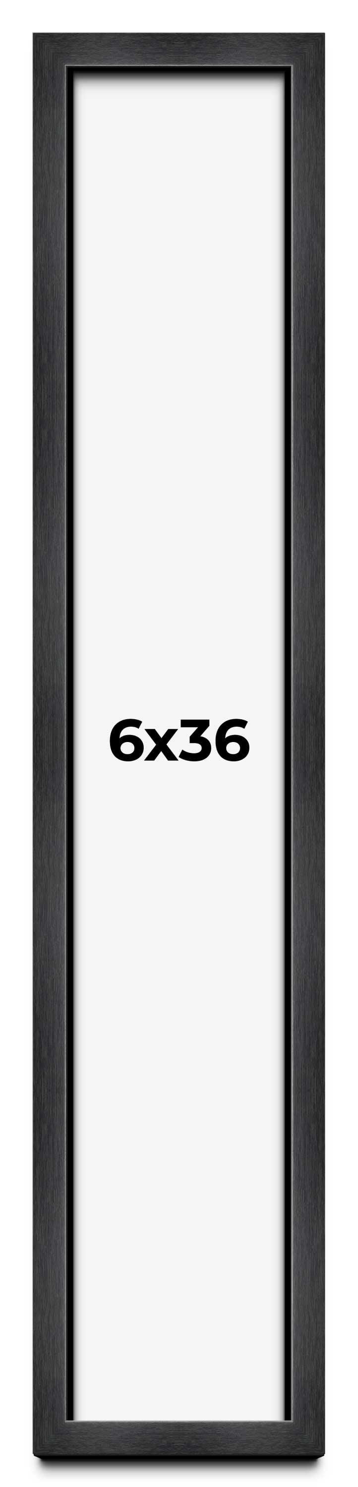6x36 Shadow Box Frame Grey Charcoal Black | 0.875 Inches Deep | Solid ...