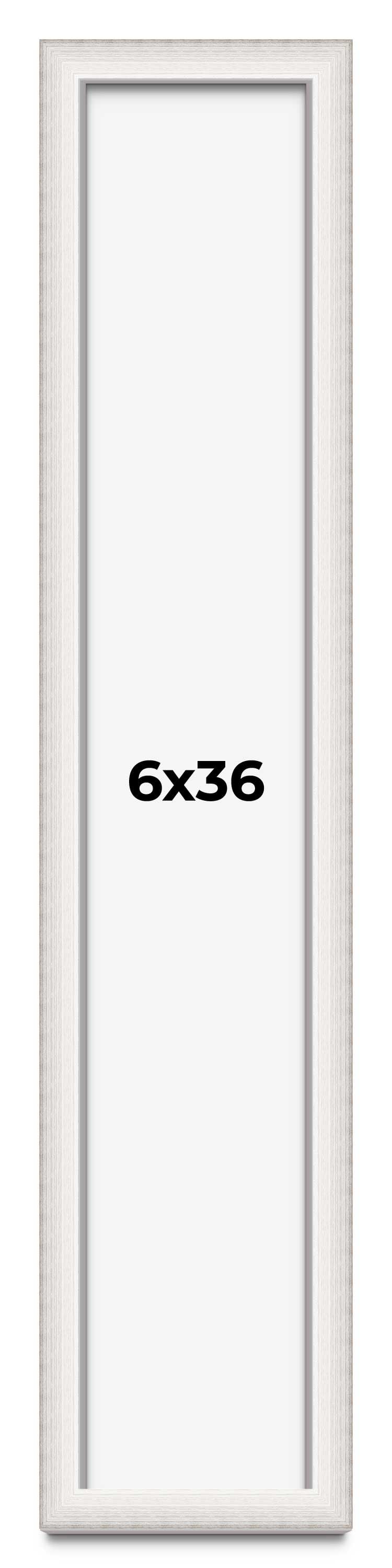 6x36 Shadow Box Silver Brushed Striped Display Frame | 1.625 Inches ...