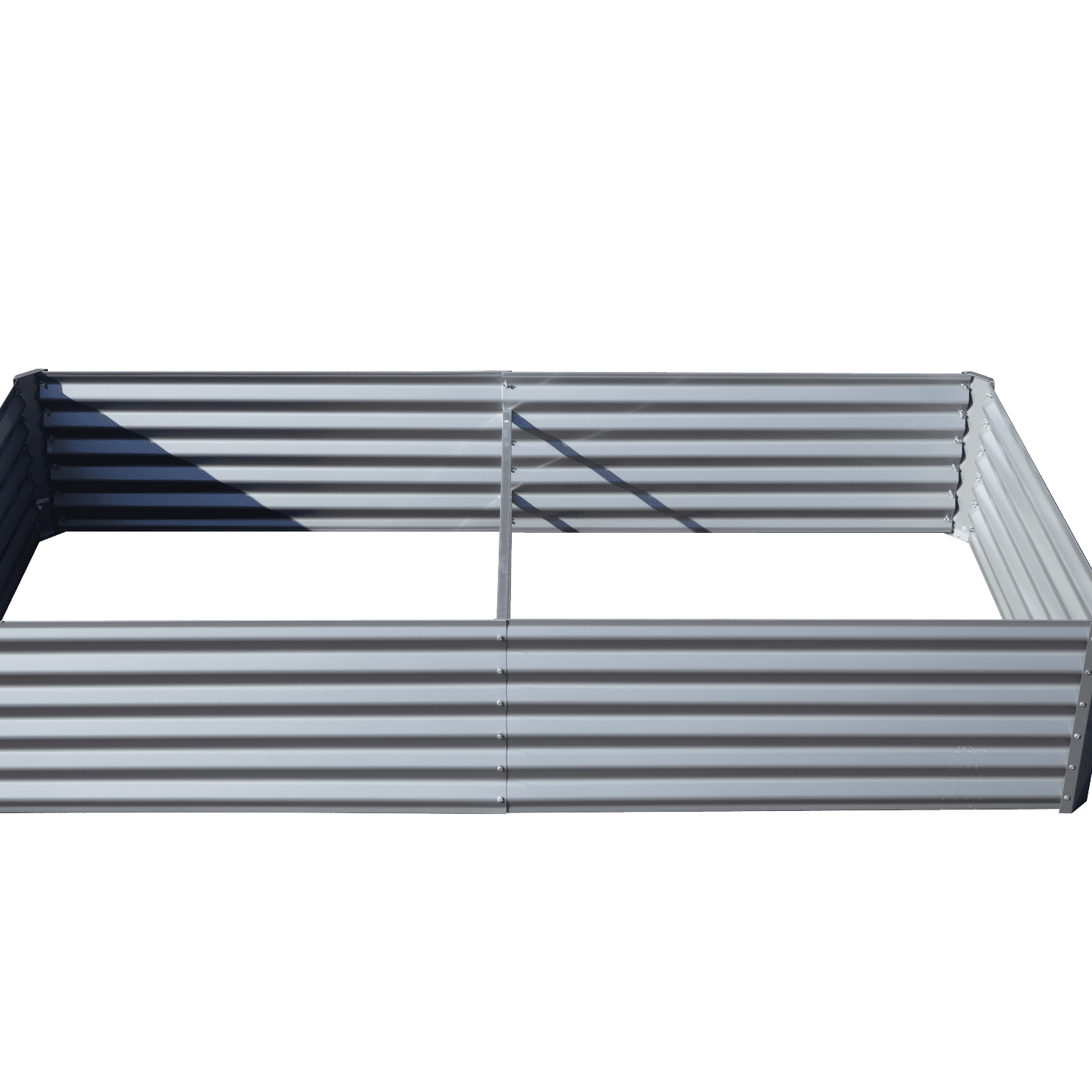 6x3x1ft Galvanized Raised Garden Bed Outdoor Planter Garden Boxes Large ...