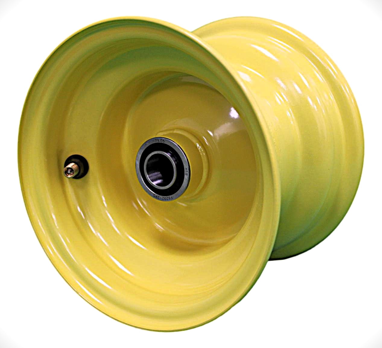 6x4.5 Hubbed Wheel - JD Yellow (Set of 2) - Walmart.com