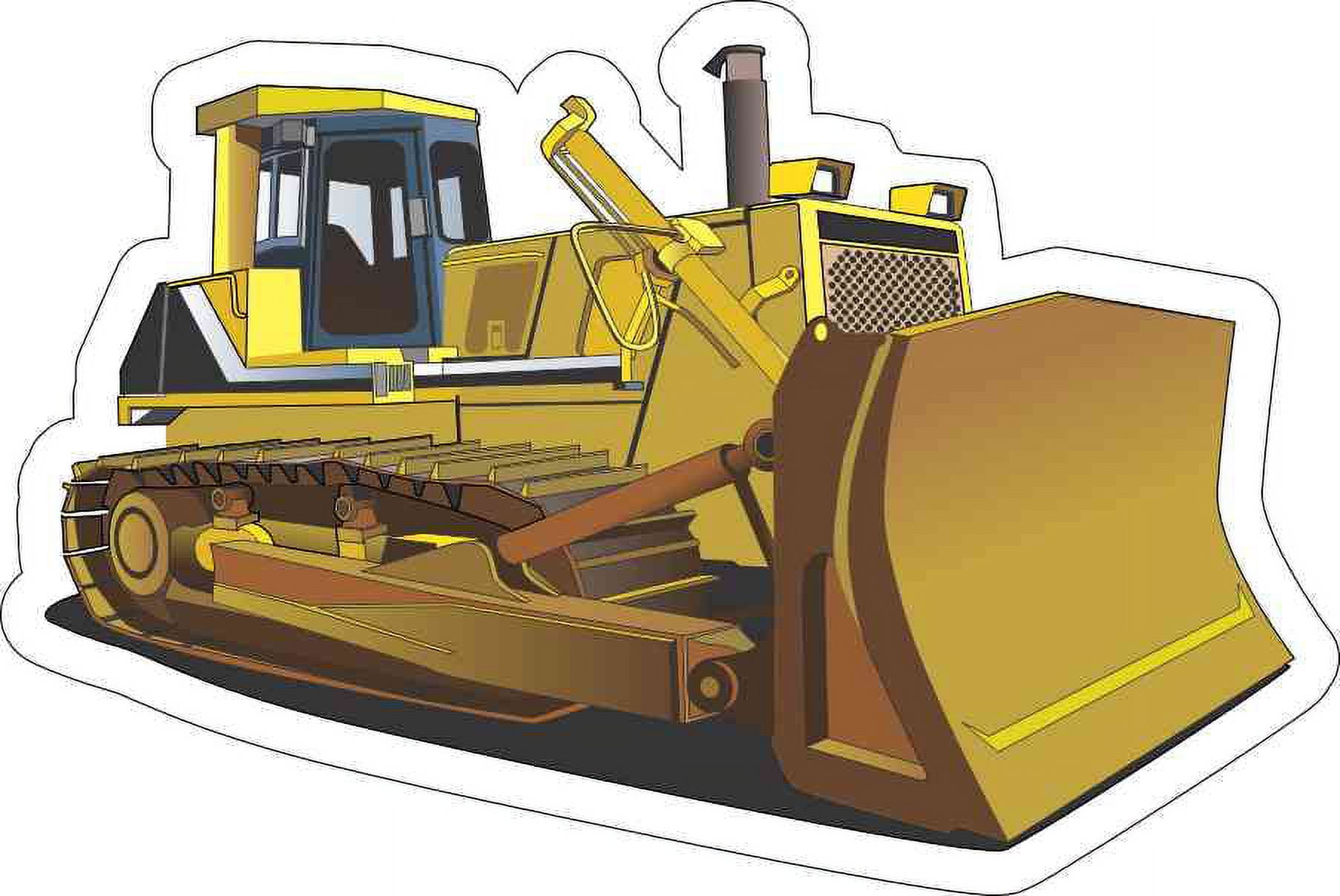 6x4 Bulldozer Sticker Vinyl Construction Decal Machine Equipment ...