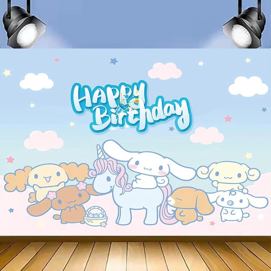 6x4 FT Cartoon Anime Birthday Party Supplies kuromii Backdrop ...