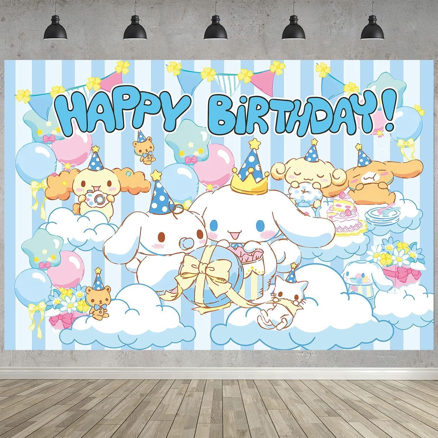 6x4 FT Cartoon Anime Birthday Party Supplies kuromii Backdrop ...