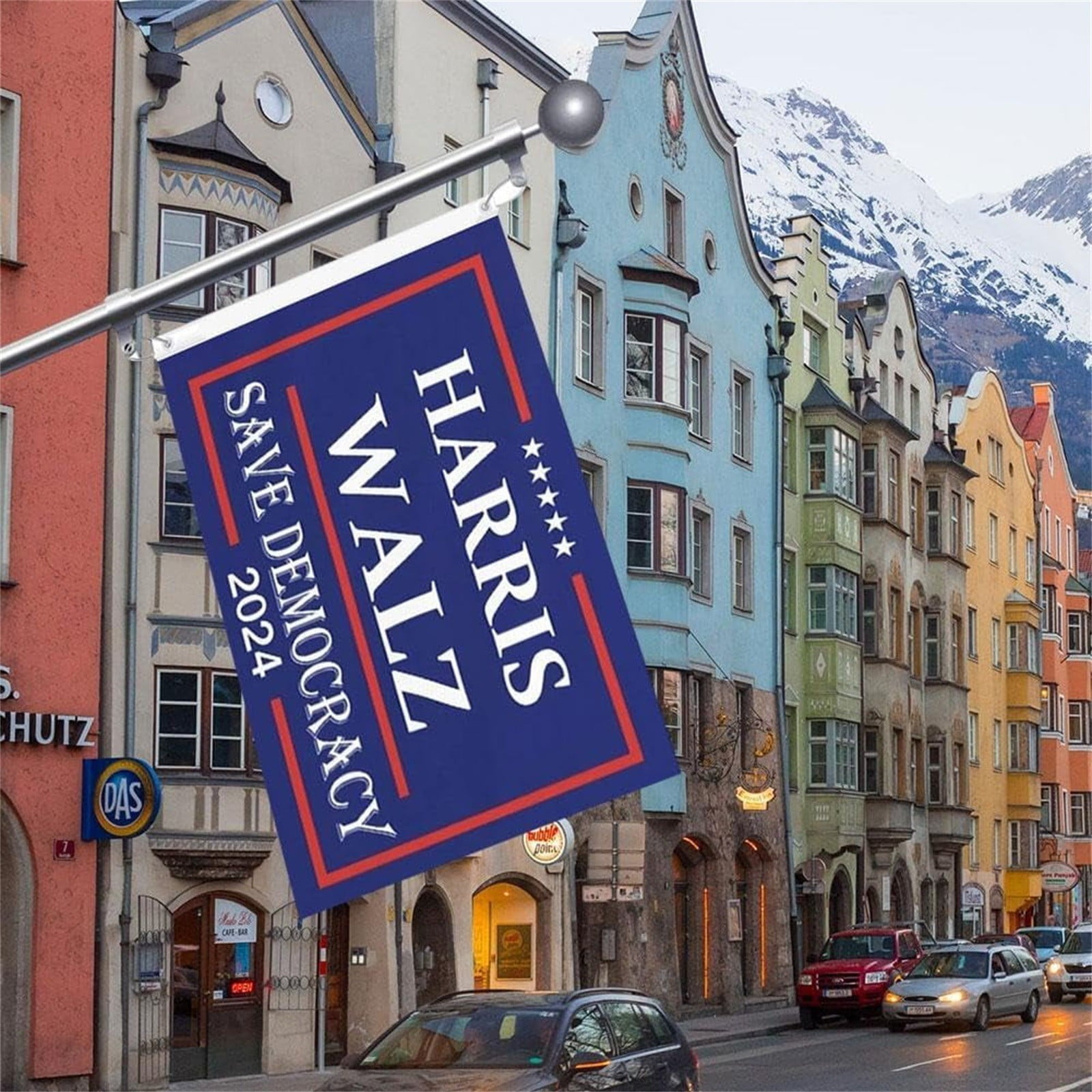 6x4 FT Harris Waltz Yard Sign Flag 2024 Outdoor Sided 3 Ply 240D ...