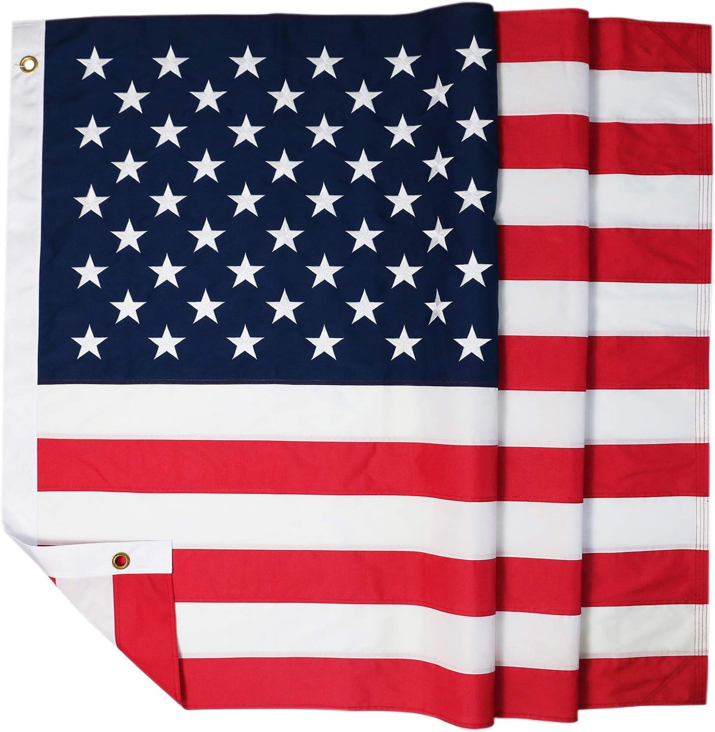 6x4 FT USA Flag American Made Deluxe Heavy Duty Outdoor US Flags Long ...