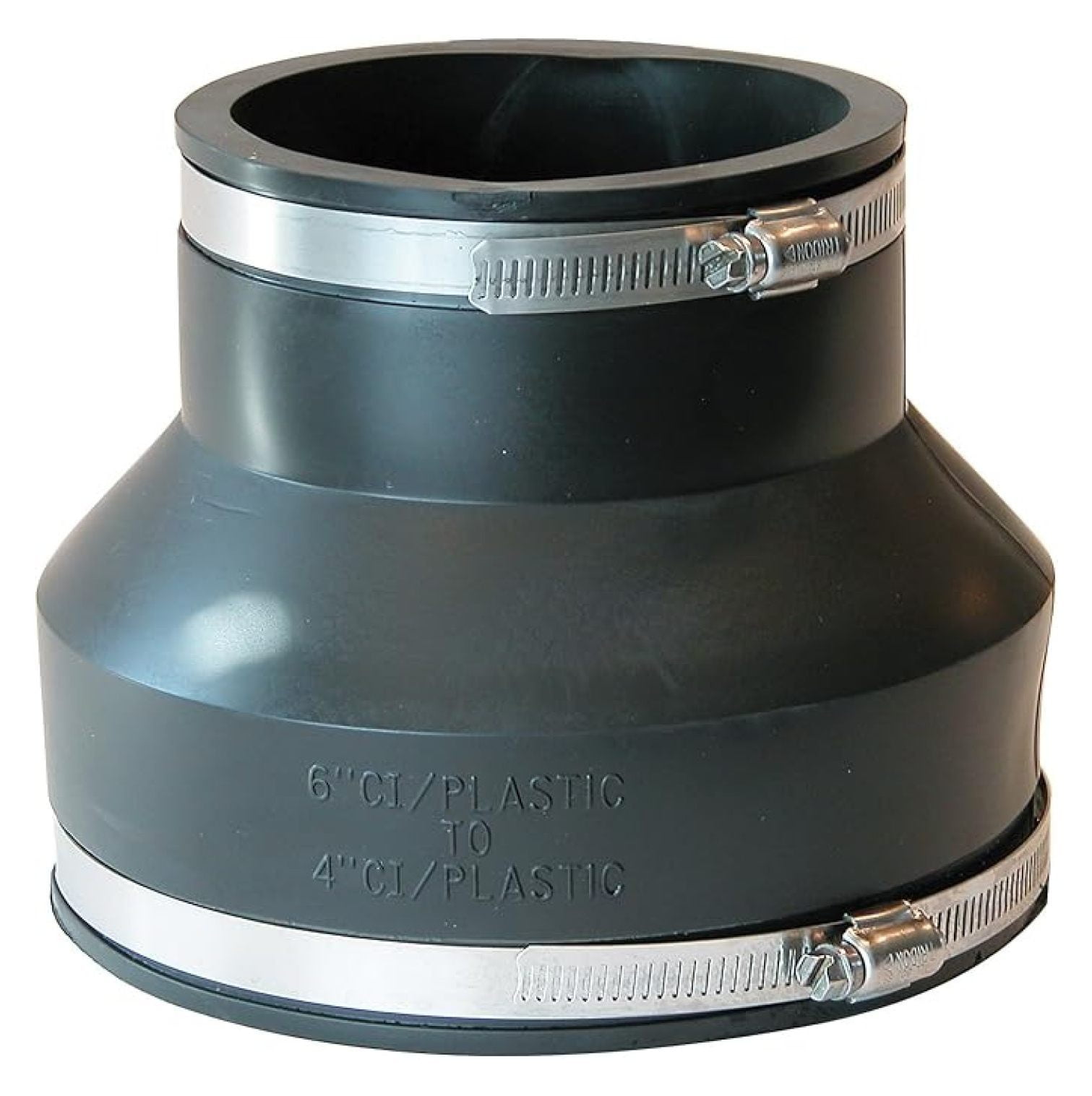 6x4" Flexible Pipe Coupling - PVC, Cast Iron, Steel Connector - Drain ...