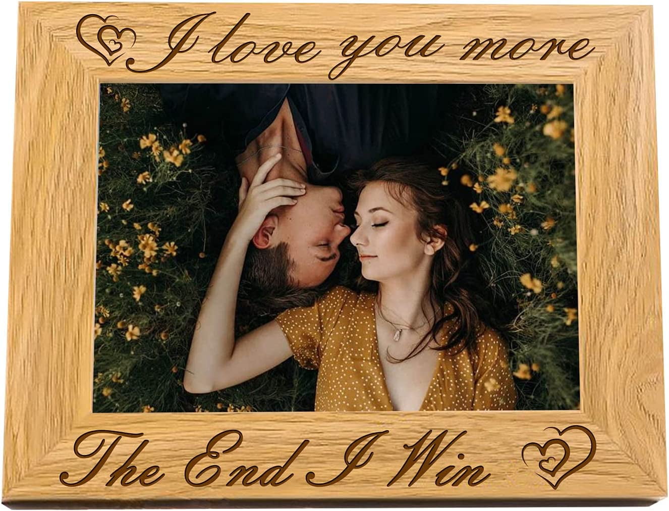 6x4 Inch Couples Picture Frame Hanging/Tabletop Wood Photo Frame ...