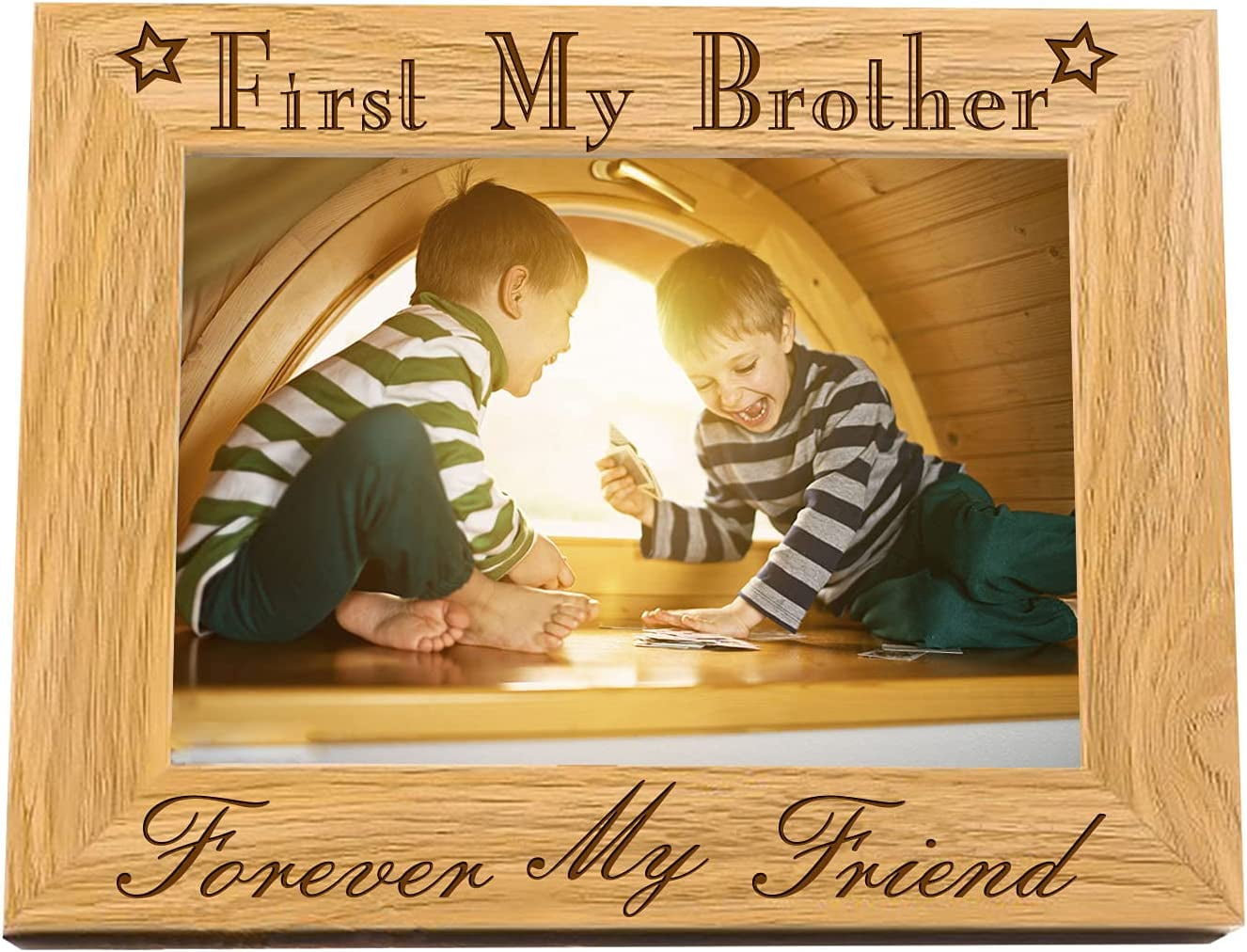 6x4 Inch My Brother Picture Frame Hanging/Tabletop Wood Photo Frame ...