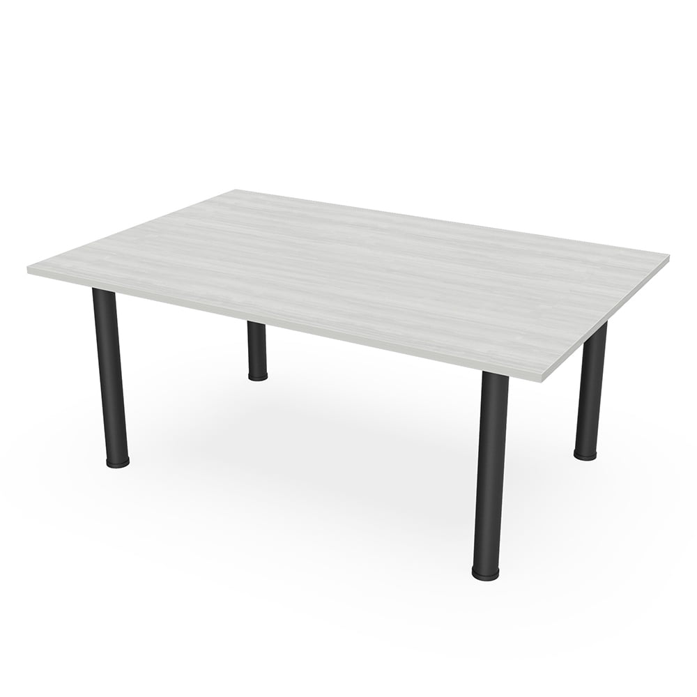 6x4 Rectangular Conference Table Post Legs Electric And Data - Walmart.com