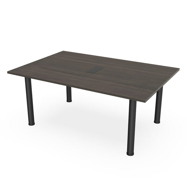 6x4 Rectangular Conference Table Post Legs Electric And Data - Walmart.com