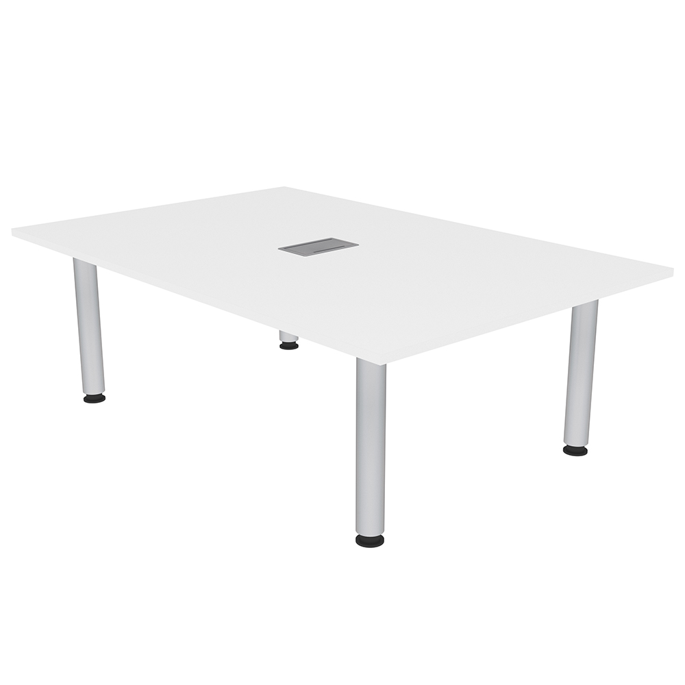 6x4 Rectangular Conference Table Post Legs Electric And Data - Walmart.com