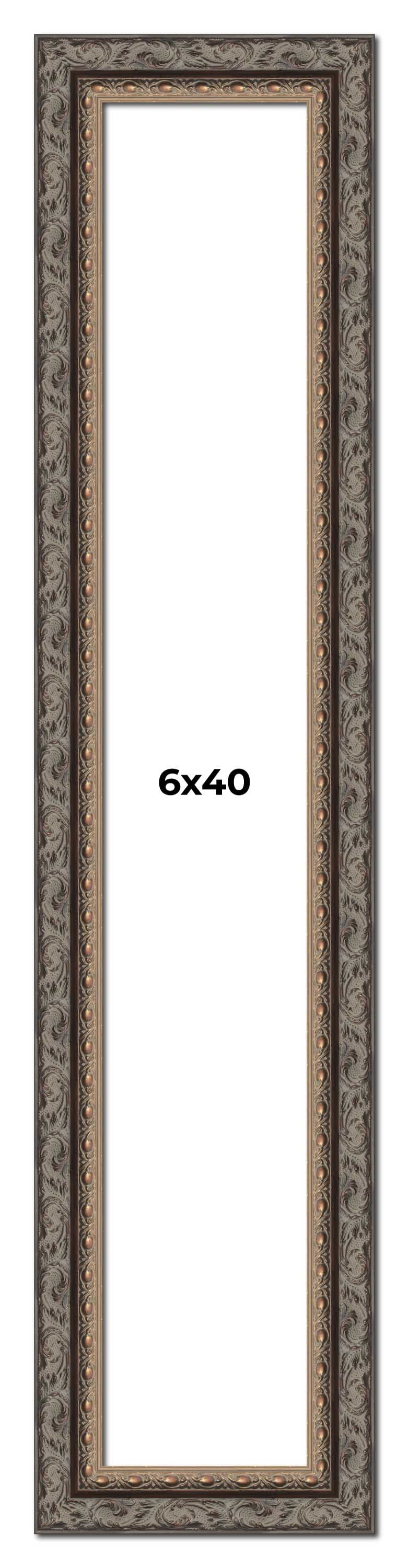 6x40 Frame Black Real Wood Picture Frame Width 2 inches | Interior ...