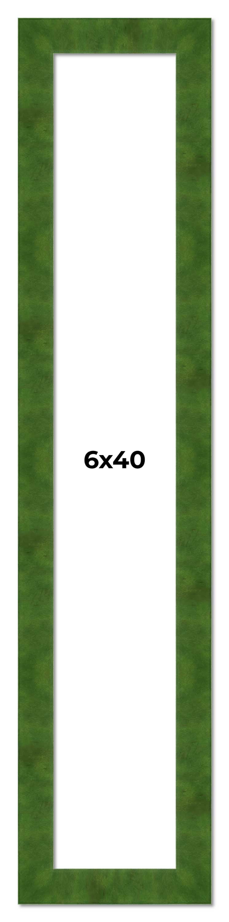 6x40 Frame Green Burl Solid Wood Picture Frame | 1.75 Inches Moulding ...