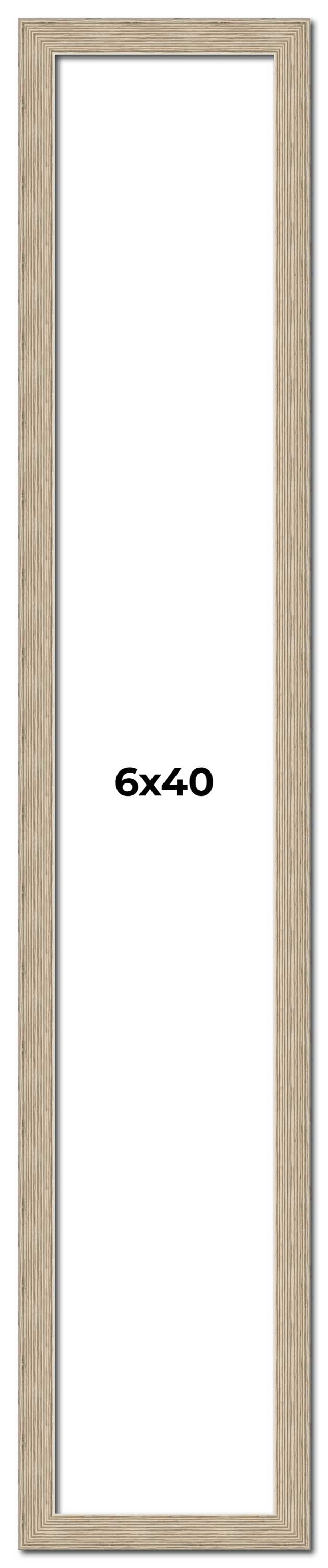 6x40 Frame Grey Solid Wood Picture Frame Width 1 Inches | Interior ...