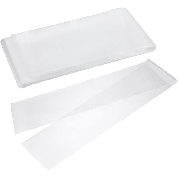 6x40 Inch Extra Long Plastic Sleeves 100pcs Flat Open Poster Bags ...