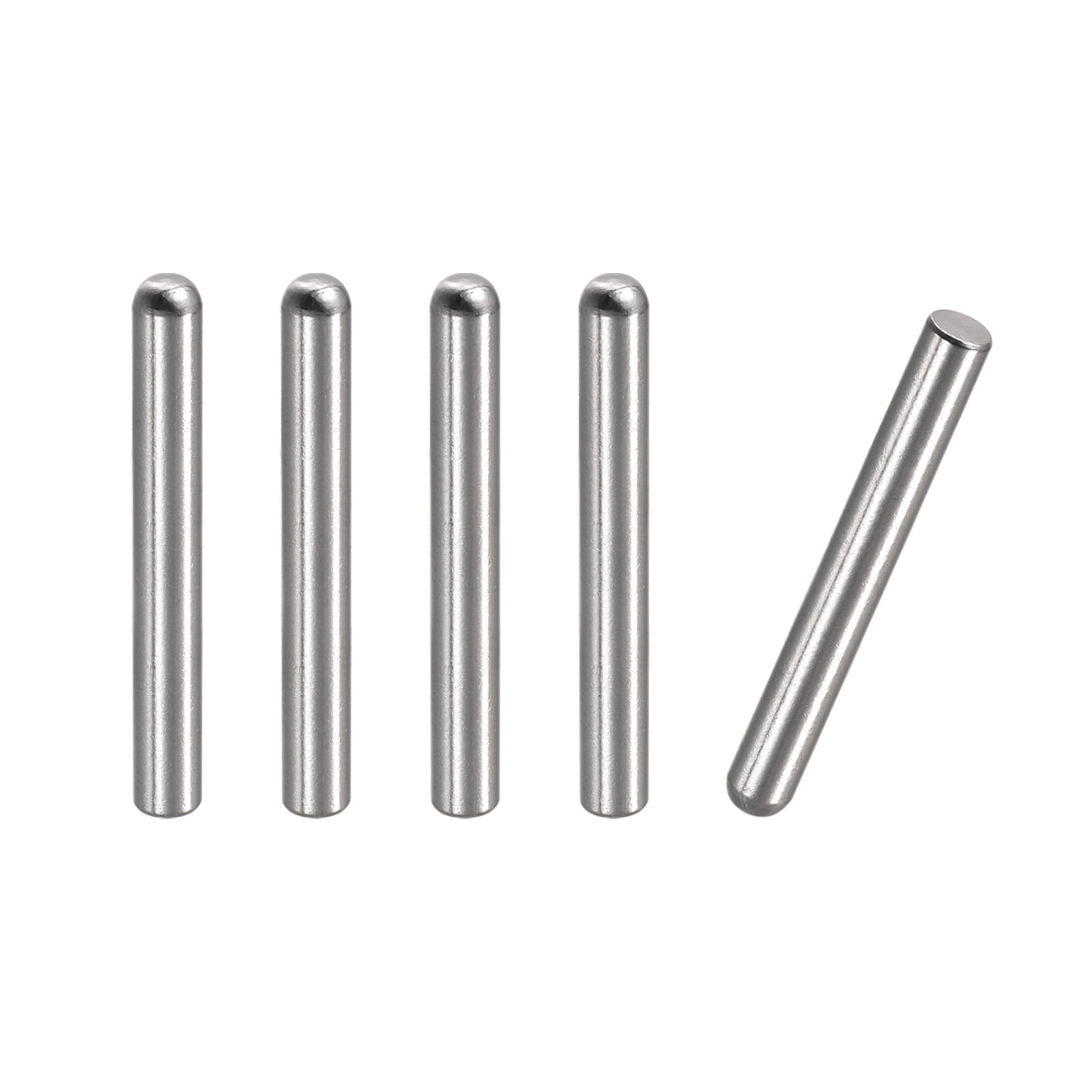 6x40mm Dowel Pins, 5 Pack Round Head Flat Chamfered End Dowel Pin ...