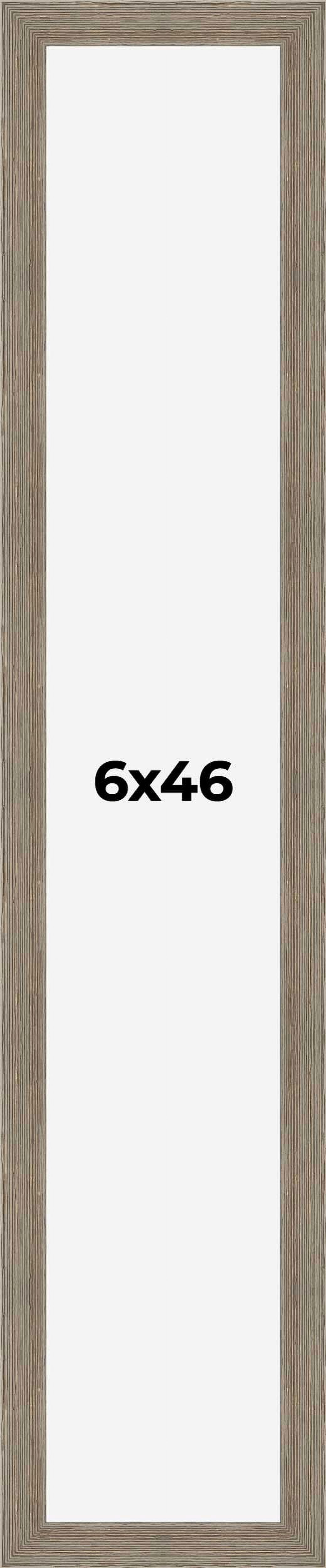 6x46 Frame Gray Barnwood Rustic Solid Wood Picture Frame | 1.5 Inch ...