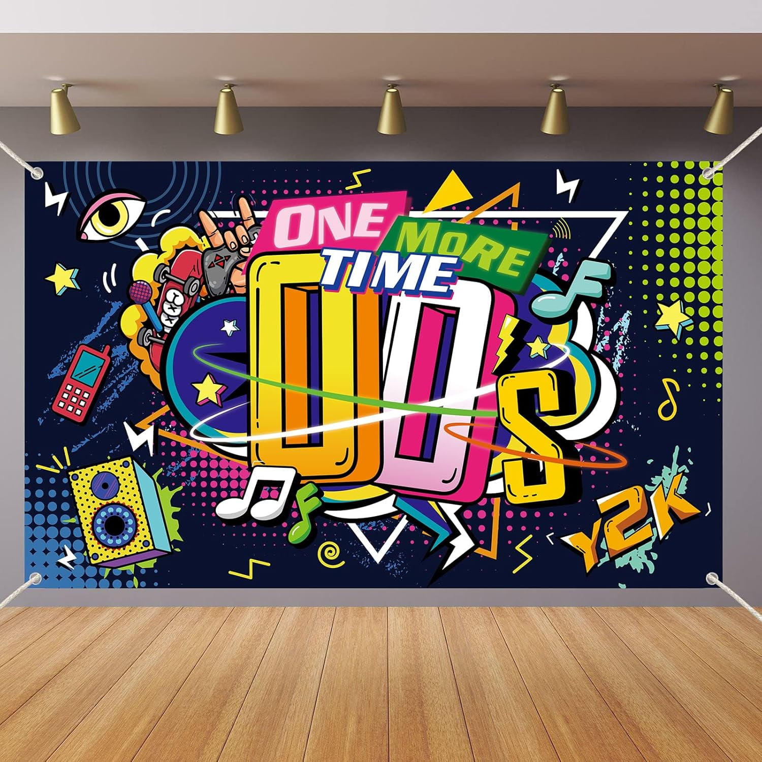 6x4FT Early 2000s Theme Backdrop Hip Hop Graffiti Back to 00's Party ...