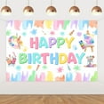 6x4Ft Art Birthday Backdrop for Girl Pastel Paint Happy Birthday ...