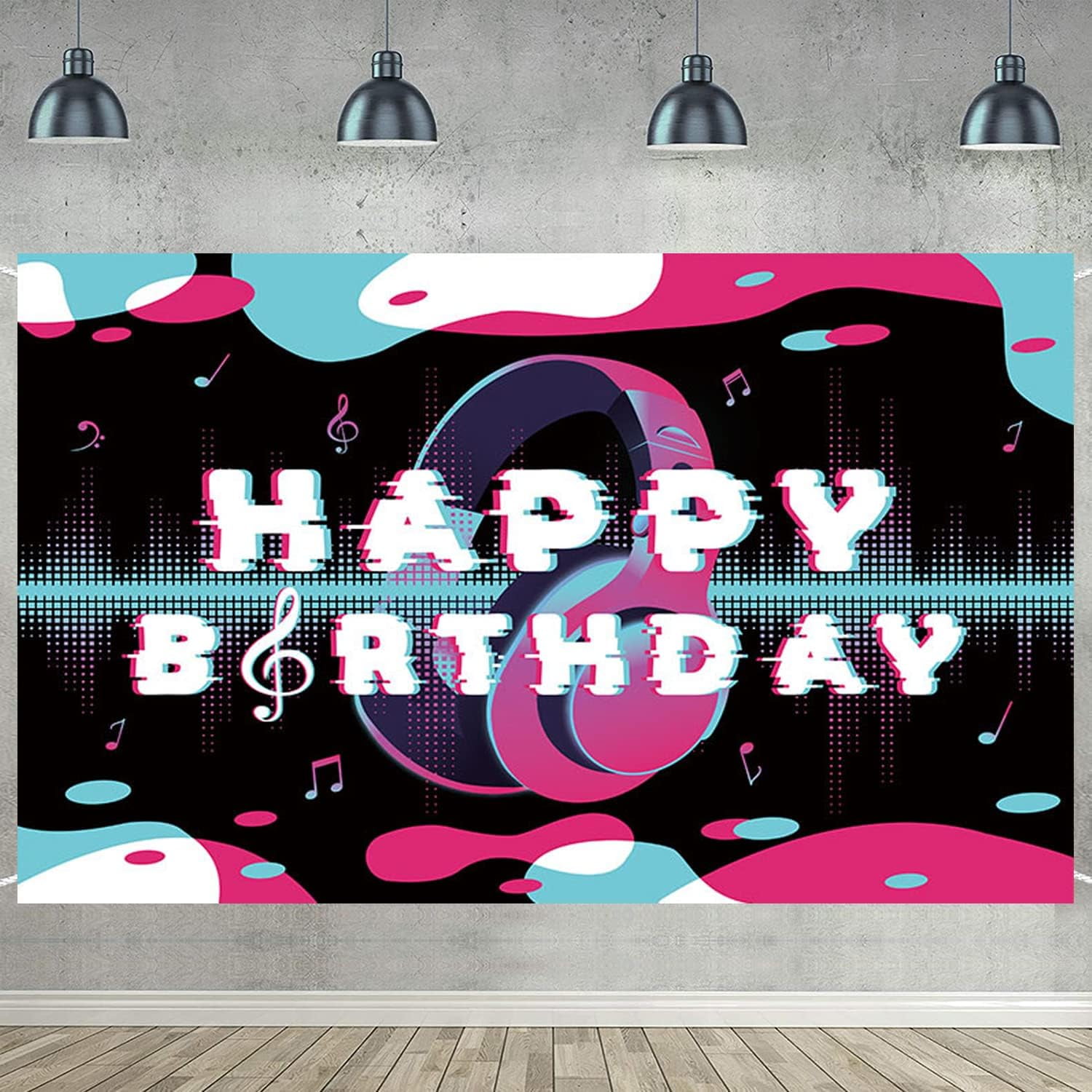 6x4Ft Music Happy Birthday Photography Background Happy Birthday Music ...
