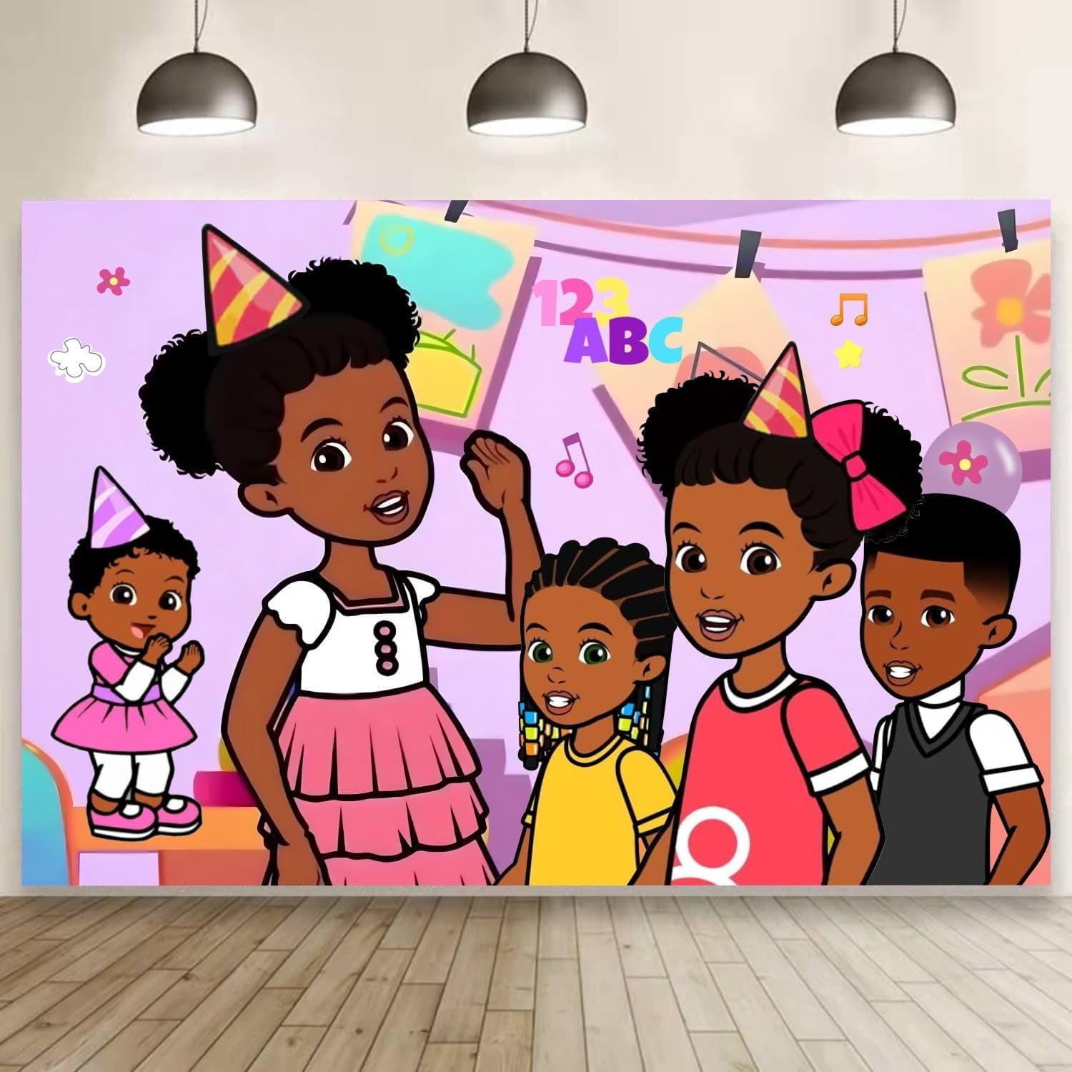 6x4ft Gracies Party Decoration Banner Photography Background for Kids ...