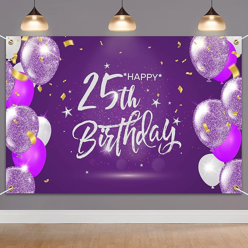 6x4ft Happy 21st Birthday Banner Backdrop - 21 Years Old Birthday ...