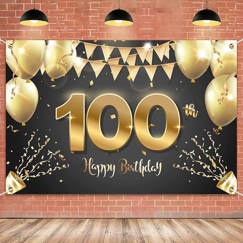 6x4ft Happy 25th Birthday Banner Backdrop - 25 Years Old Birthday ...