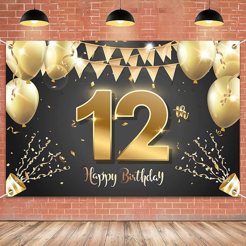 6x4ft Happy 25th Birthday Banner Backdrop - 25 Years Old Birthday ...