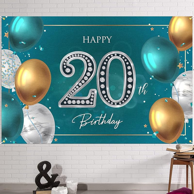 6x4ft Happy 30th Birthday Banner Backdrop - 30 Years Old Birthday ...