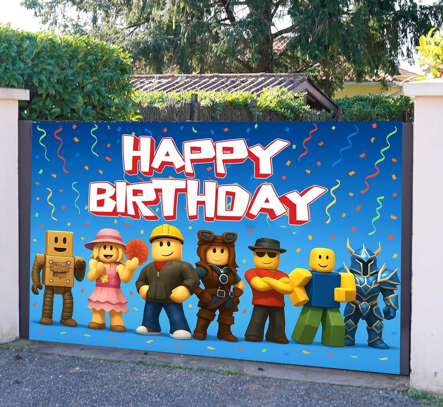 6x4ft Pixel Video Game Birthday Backdrop for Boys Miner Villager Gaming ...
