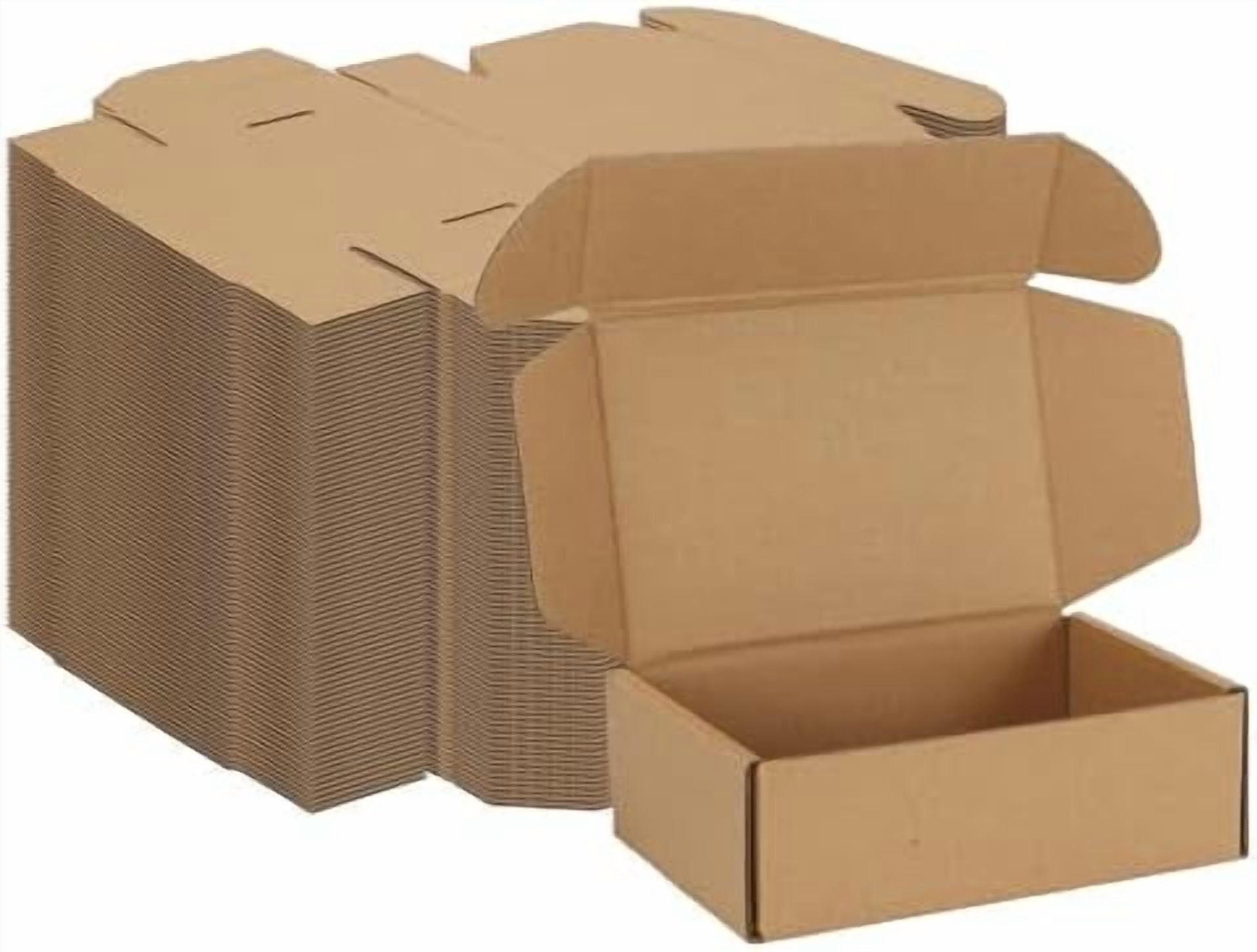 6x4x2 Inches Shipping Boxes Pack of 75, Small Corrugated Cardboard Box ...