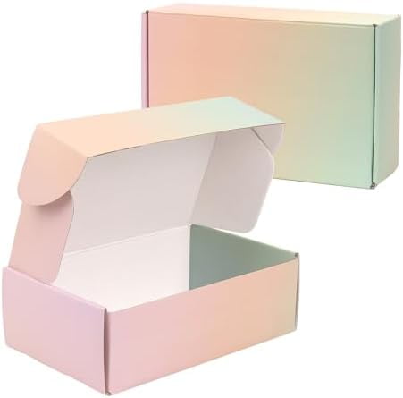 6x4x2 Small Shipping Boxes for Small Business, 30 Pack Color Cardboard ...