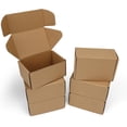 6x4x3 Inch Brown Tab Lock Tuck Top Shipping Boxes 6 Pack - Walmart.com
