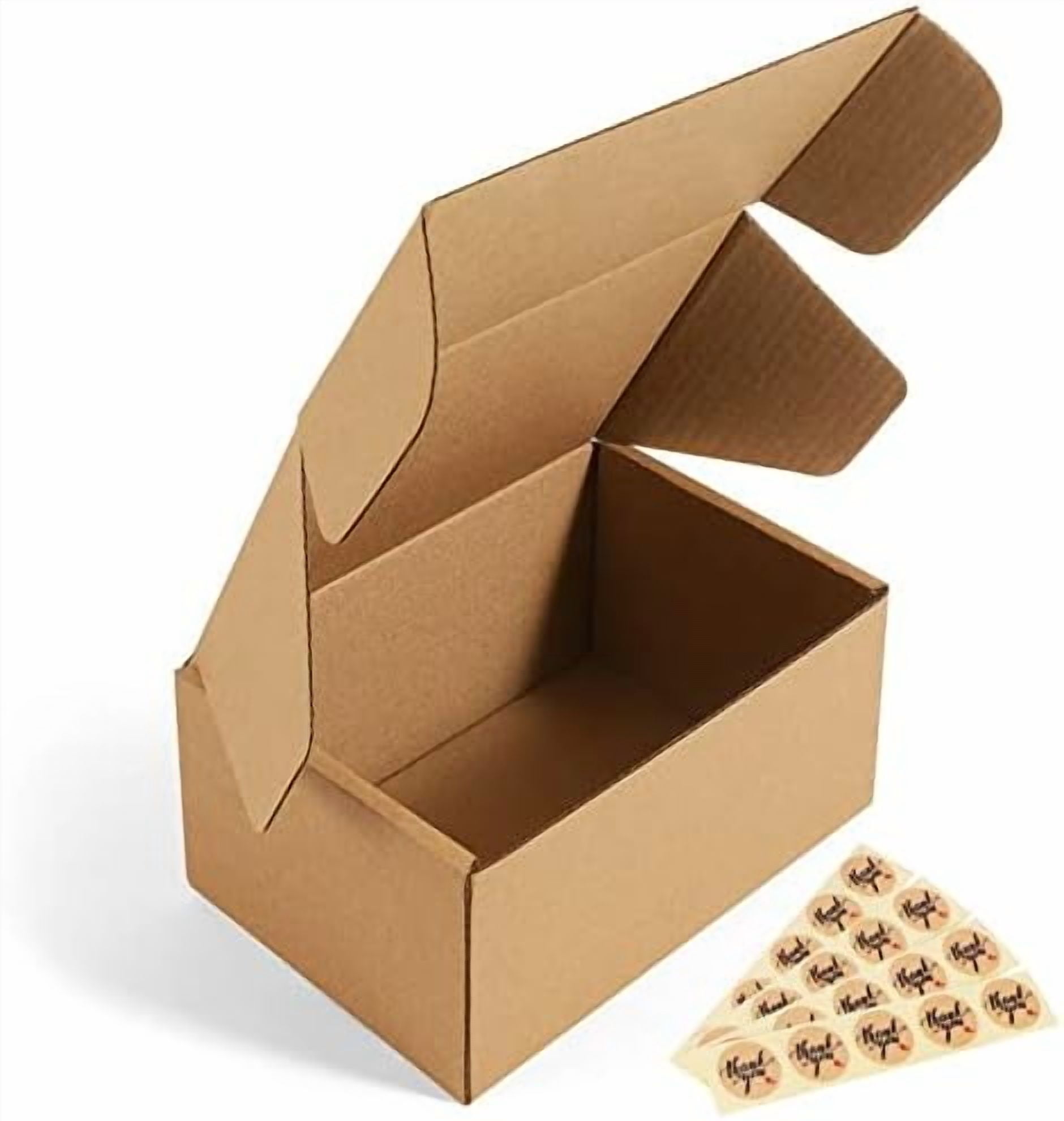 6x4x3 Shipping Boxes Small Corrugated Cardboard Box - 25 Pack Brown ...