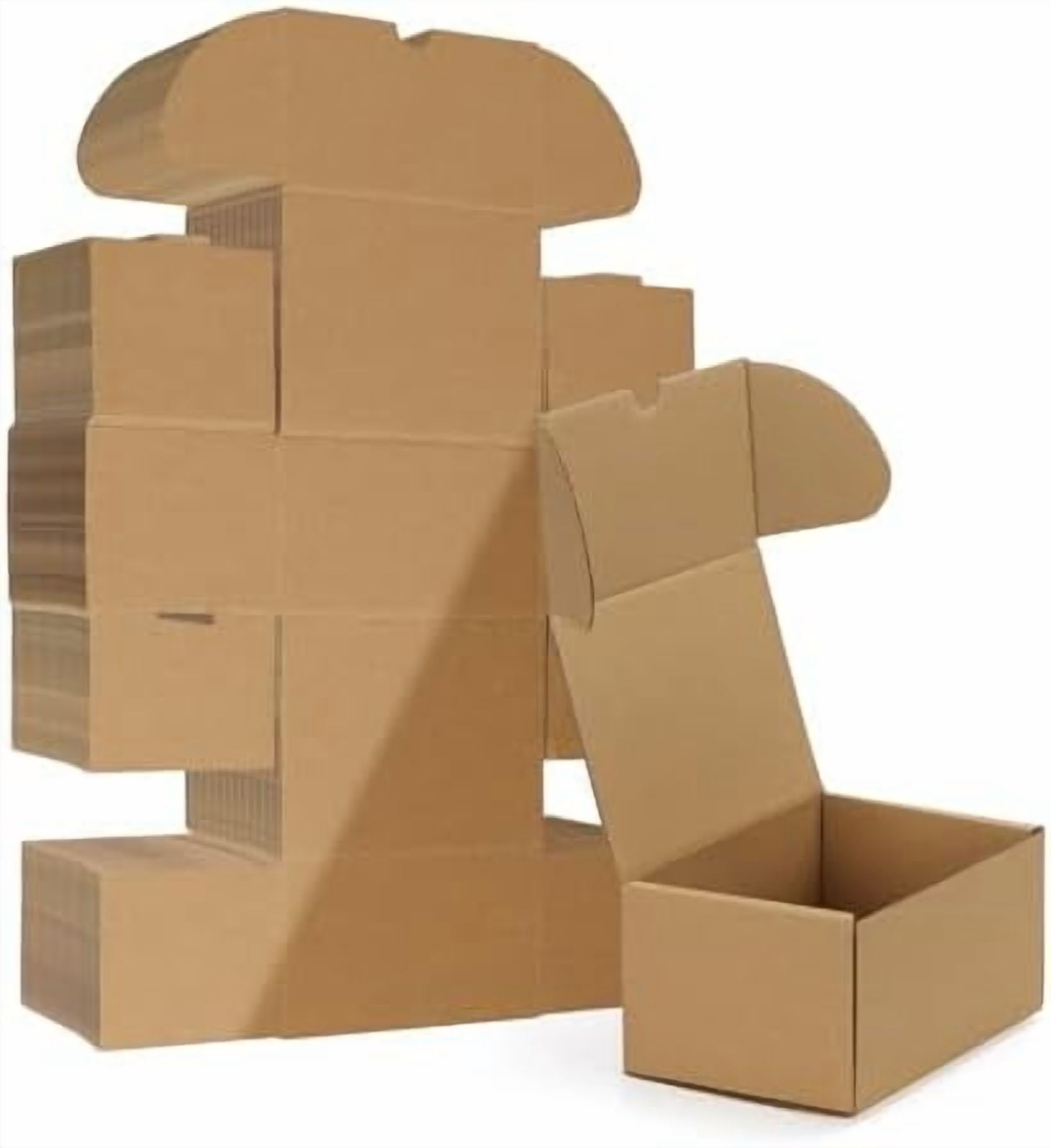 6x4x3 inches Shipping Boxes Set of 40, Brown Corrugated Cardboard Box ...