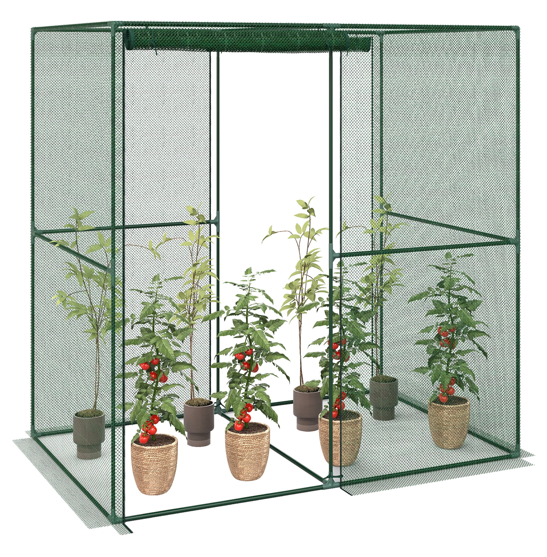 6x4x6 Crop Cage Plant Protection Tent - Garden Vegetable Animal Barrier ...