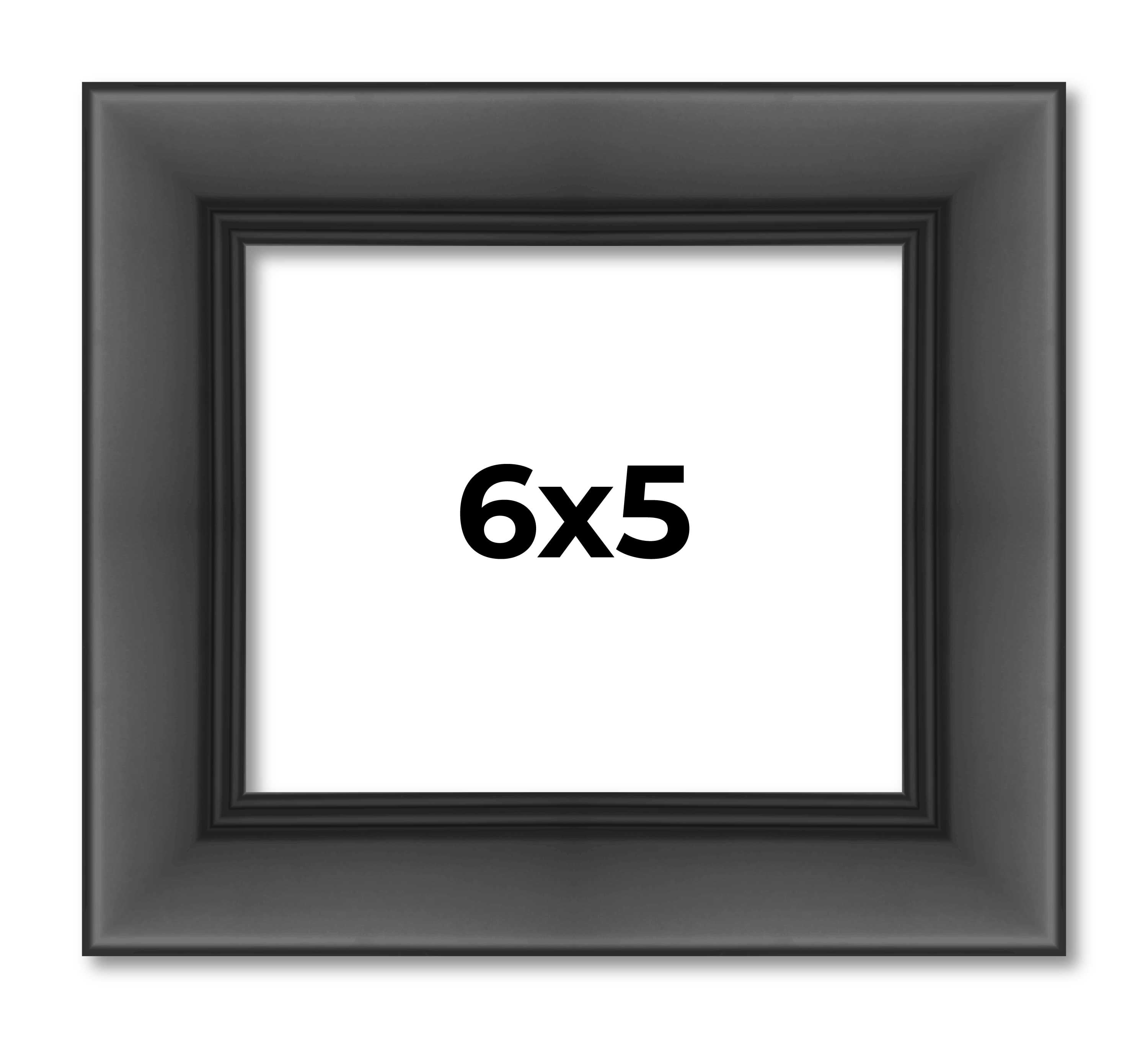 6x5 IN Frame Black Passaggi Solid Wood Picture Frame Width 1.5 Inches ...