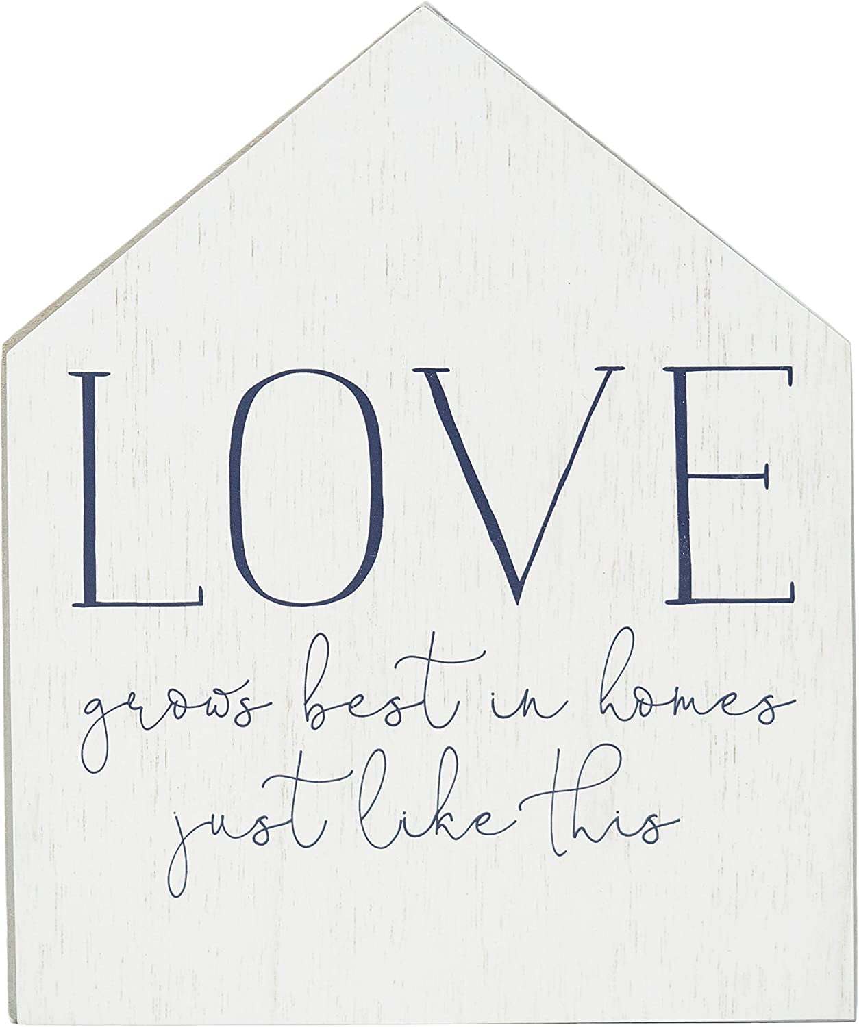 6x5 Wooden Painted House Sign Love Grows Best - Walmart Business Supplies