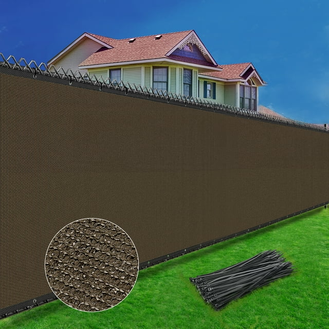 6x50FT Privacy Screen Fence, Garden Windscreen Mesh Shade Sail Net ...