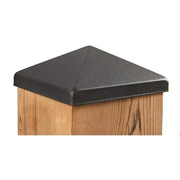 6x6 Apex Pyramid Post Cap - Matte Bronze (5 1/2" x 5 1/2") for Deck and ...