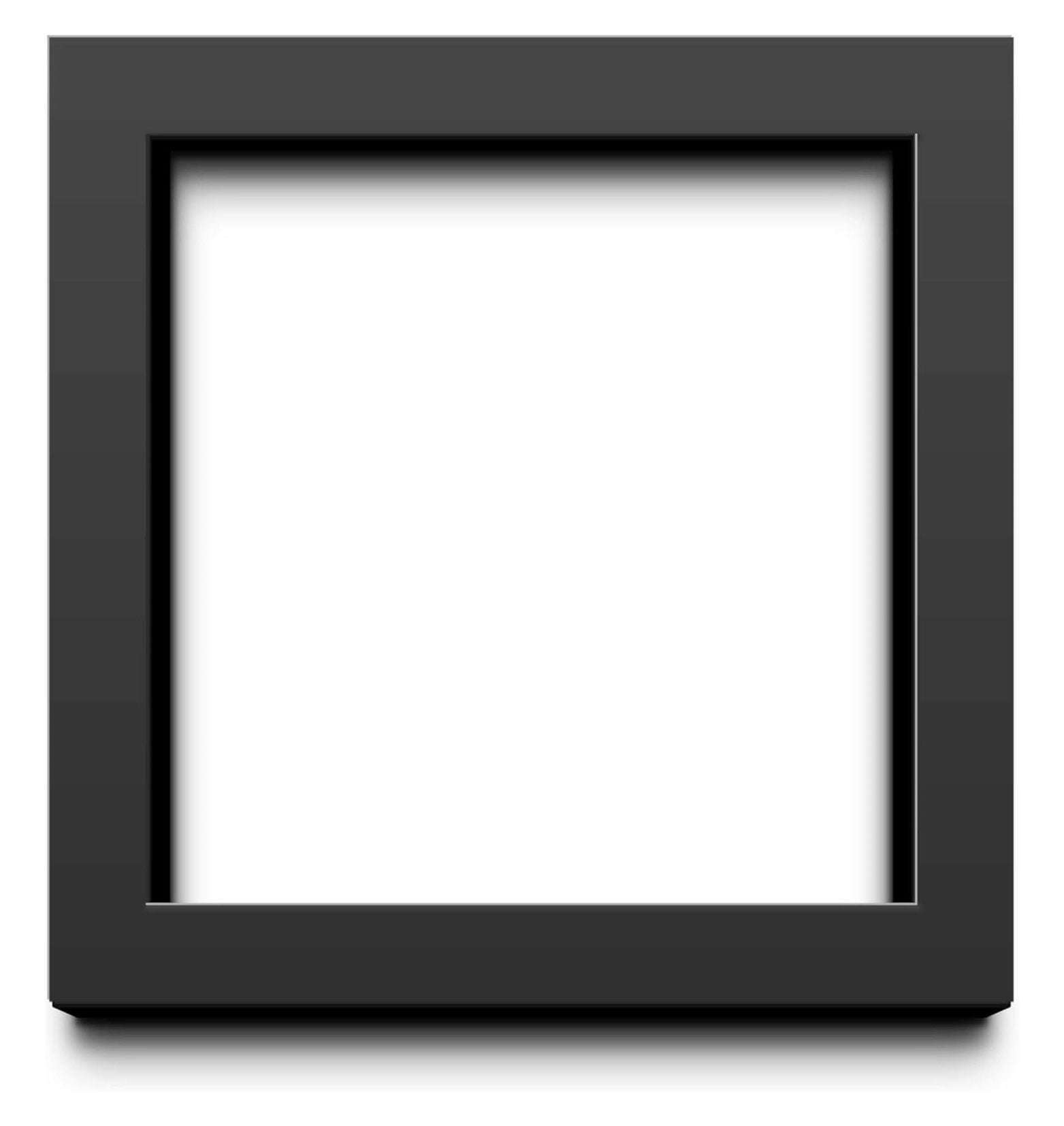 6x6 Box Gallery Wood Frames - Black DEEP Shadowbox Frame with a Display ...
