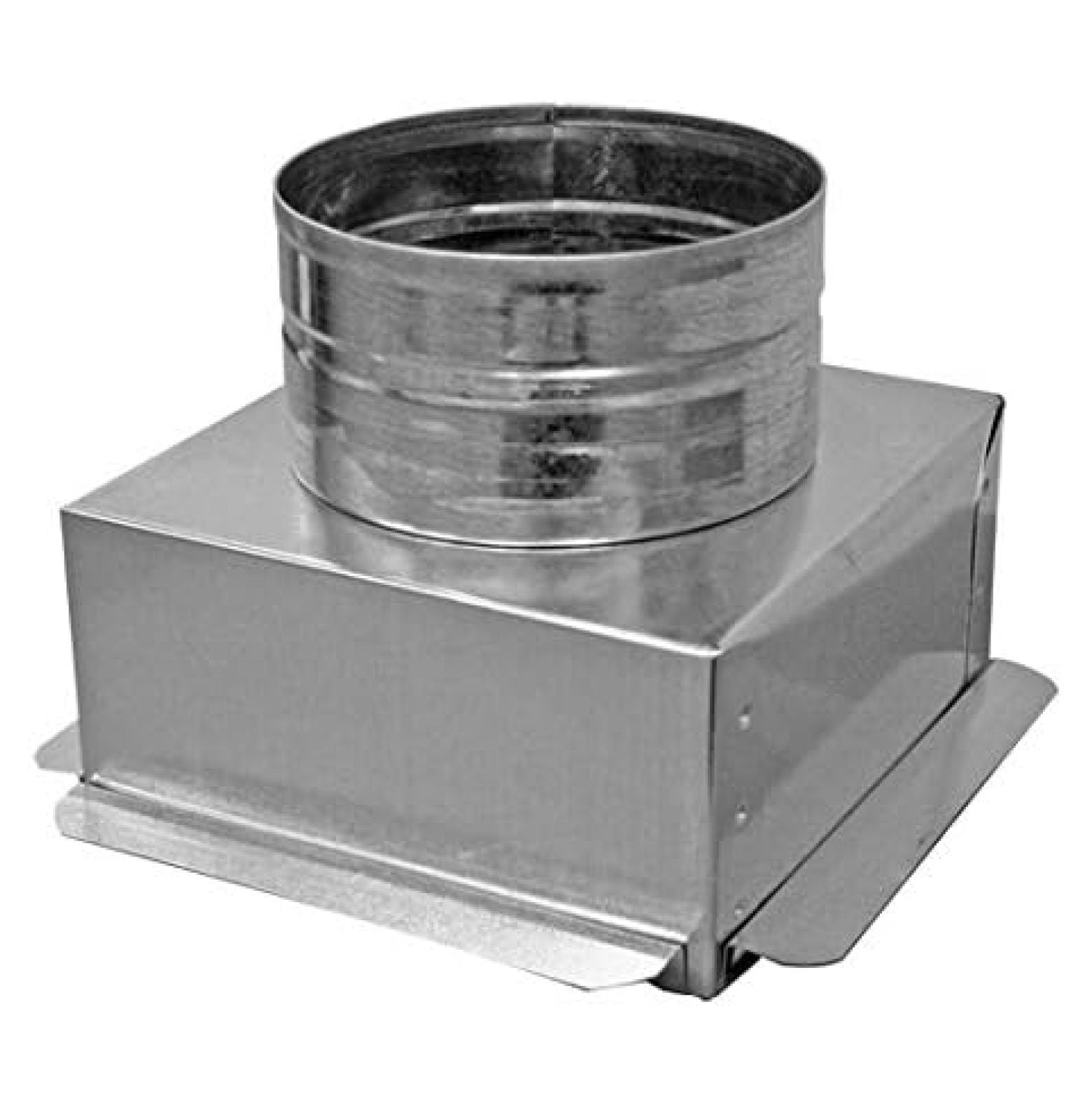 6x6 Ceiling Register Box - 6 Inch Round Collar HVAC Vent Connector ...