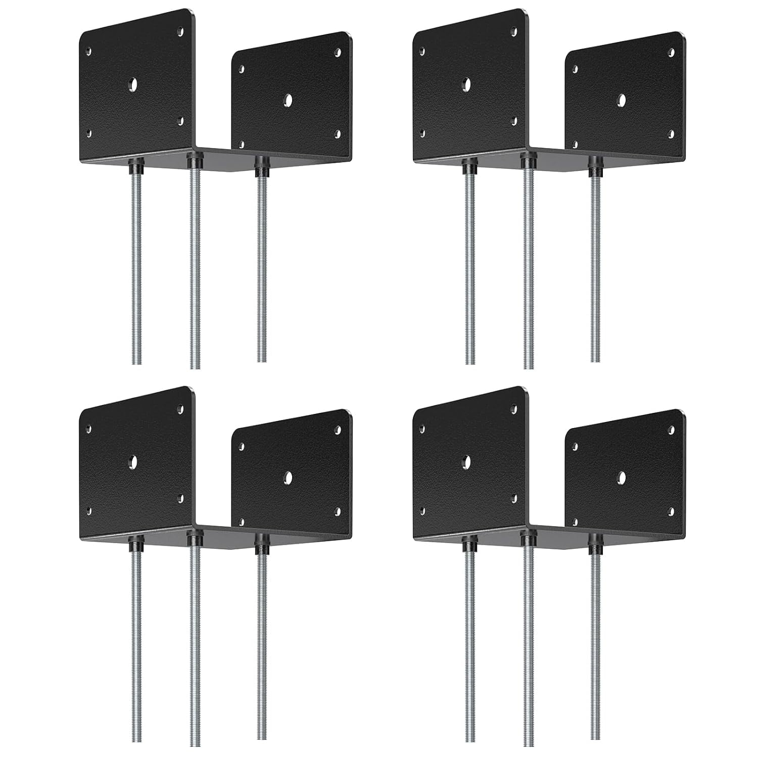 6x6 Concrete Post Anchor, U Shape Fence Post Holder, Pergola Bracket ...