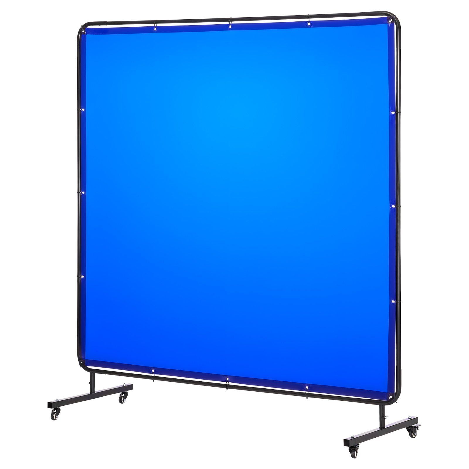 6x6 FT Welding Screen Frame with Lockable Swivel Wheels Flame Resistant ...