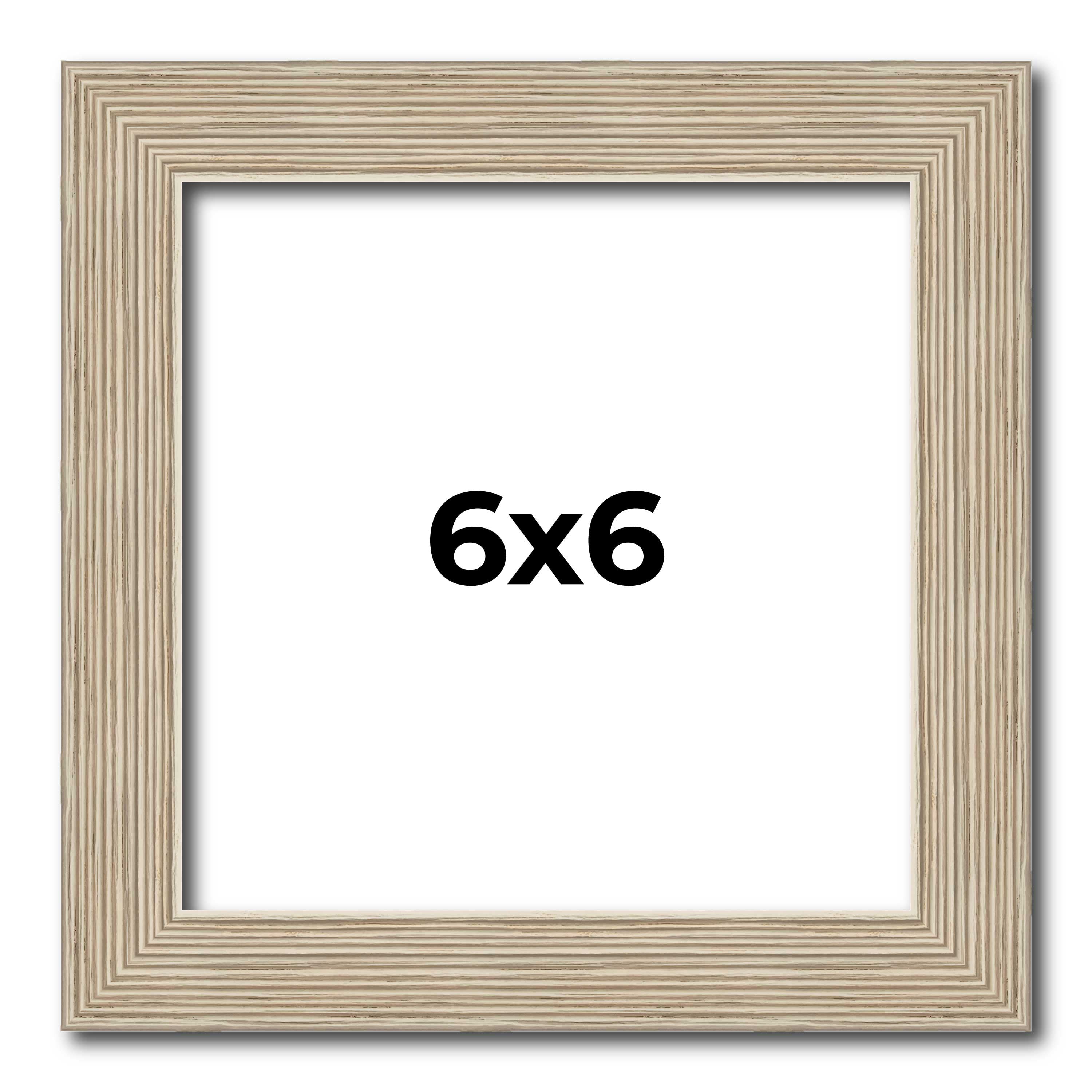 6x6 Frame Grey Solid Wood Picture Frame Width 1 Inches | Interior Frame ...