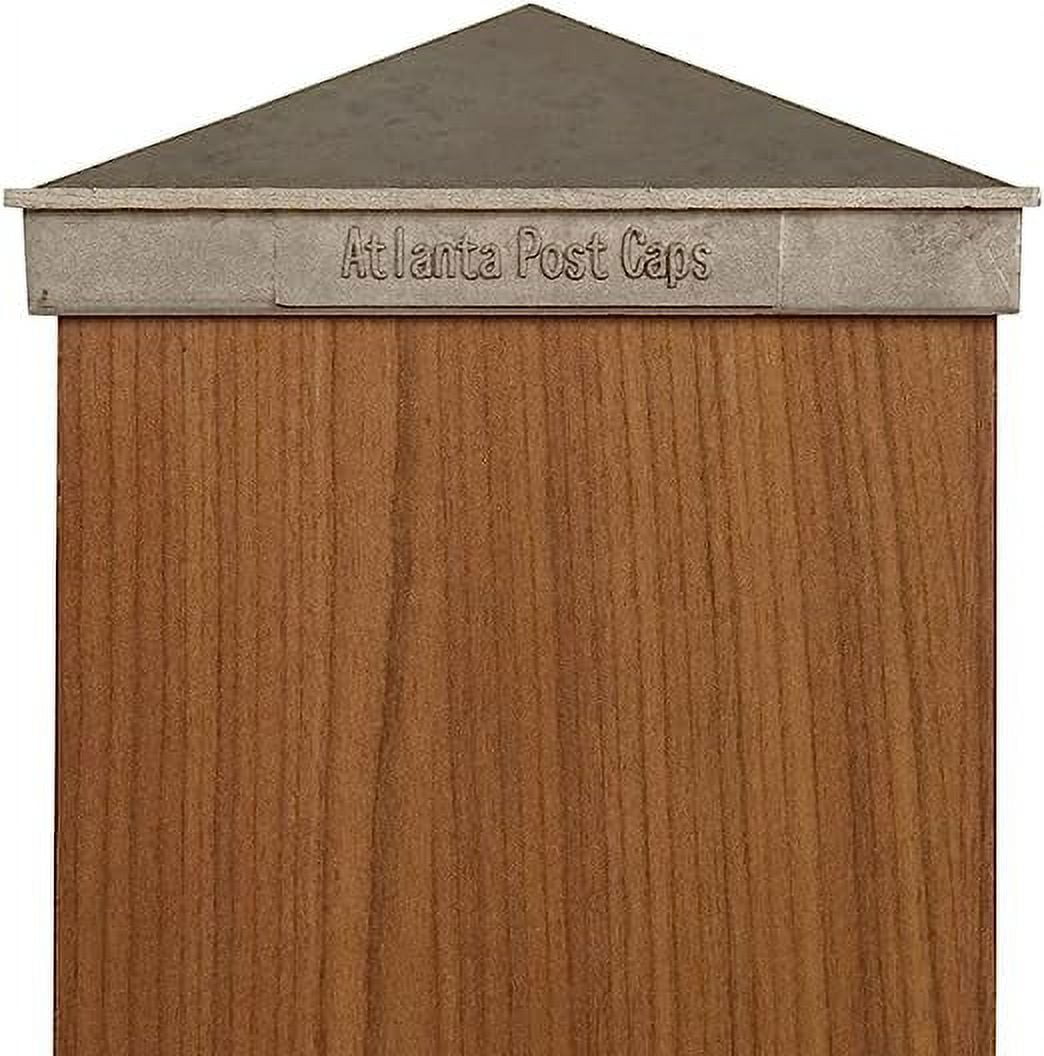 6x6 Metal Post Cap (6.0") Aluminum Pyramid Metal Top for Outdoor Fences ...