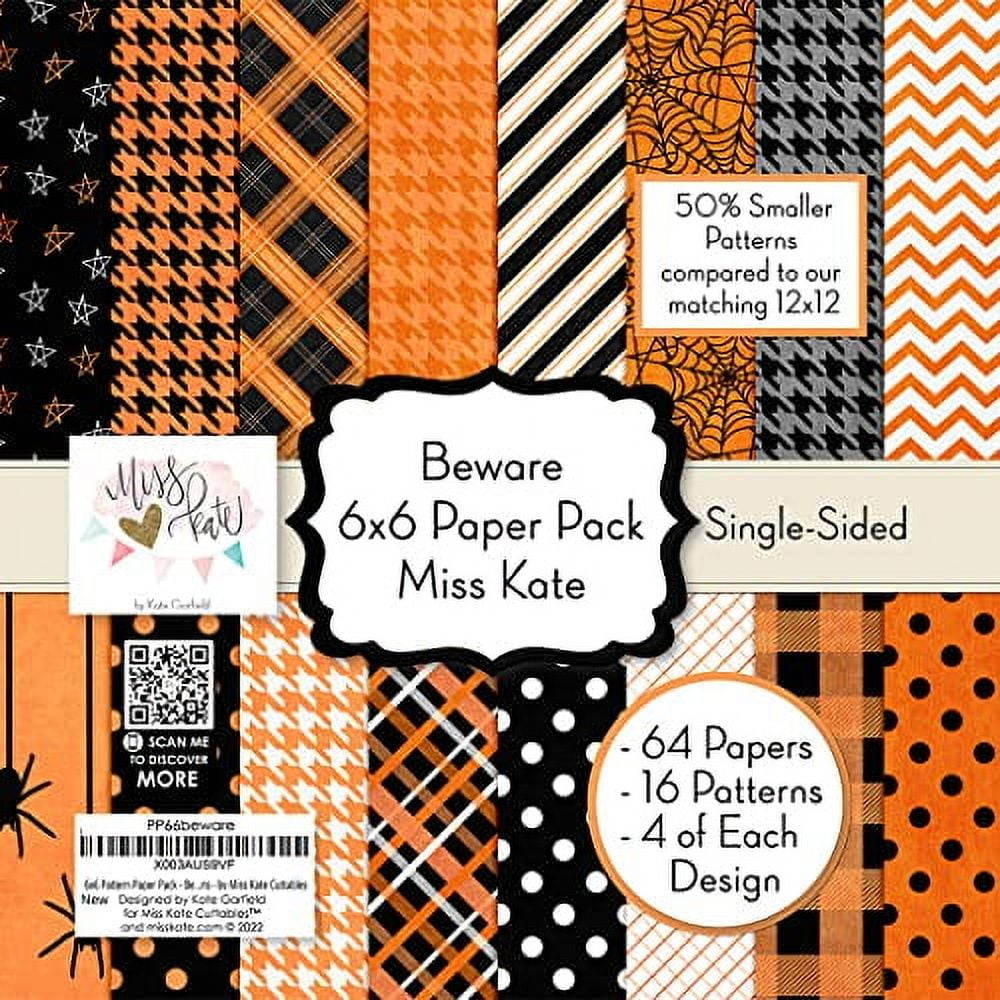 6x6 Pattern Paper Pack - Beware - for Halloween Scrapbook Premium ...