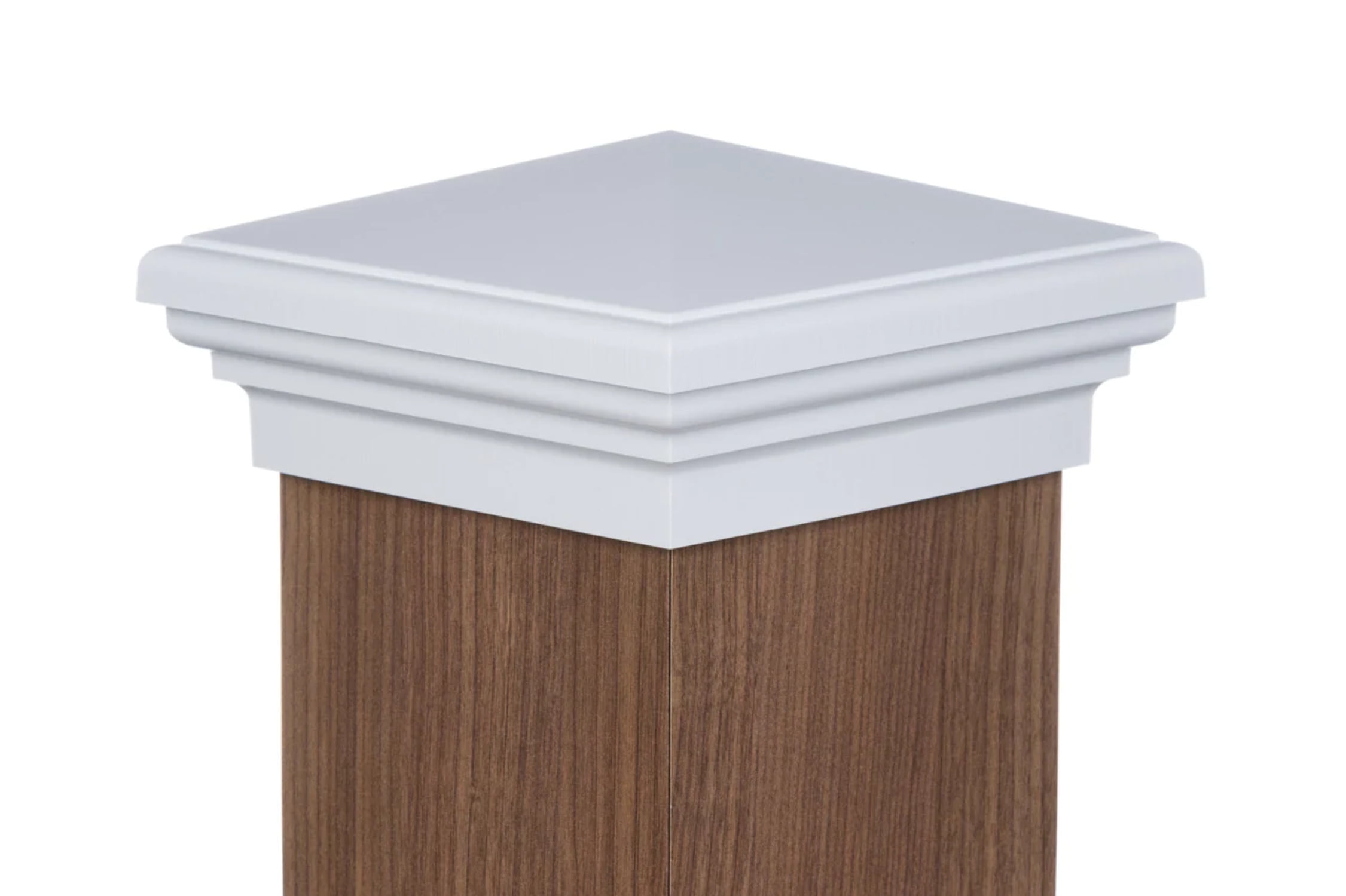 6x6 Post Cap ? White Pyramid Top - Walmart.com