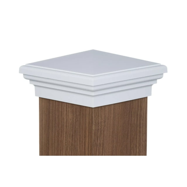 6x6 Post Cap ? White Pyramid Top - Walmart.com