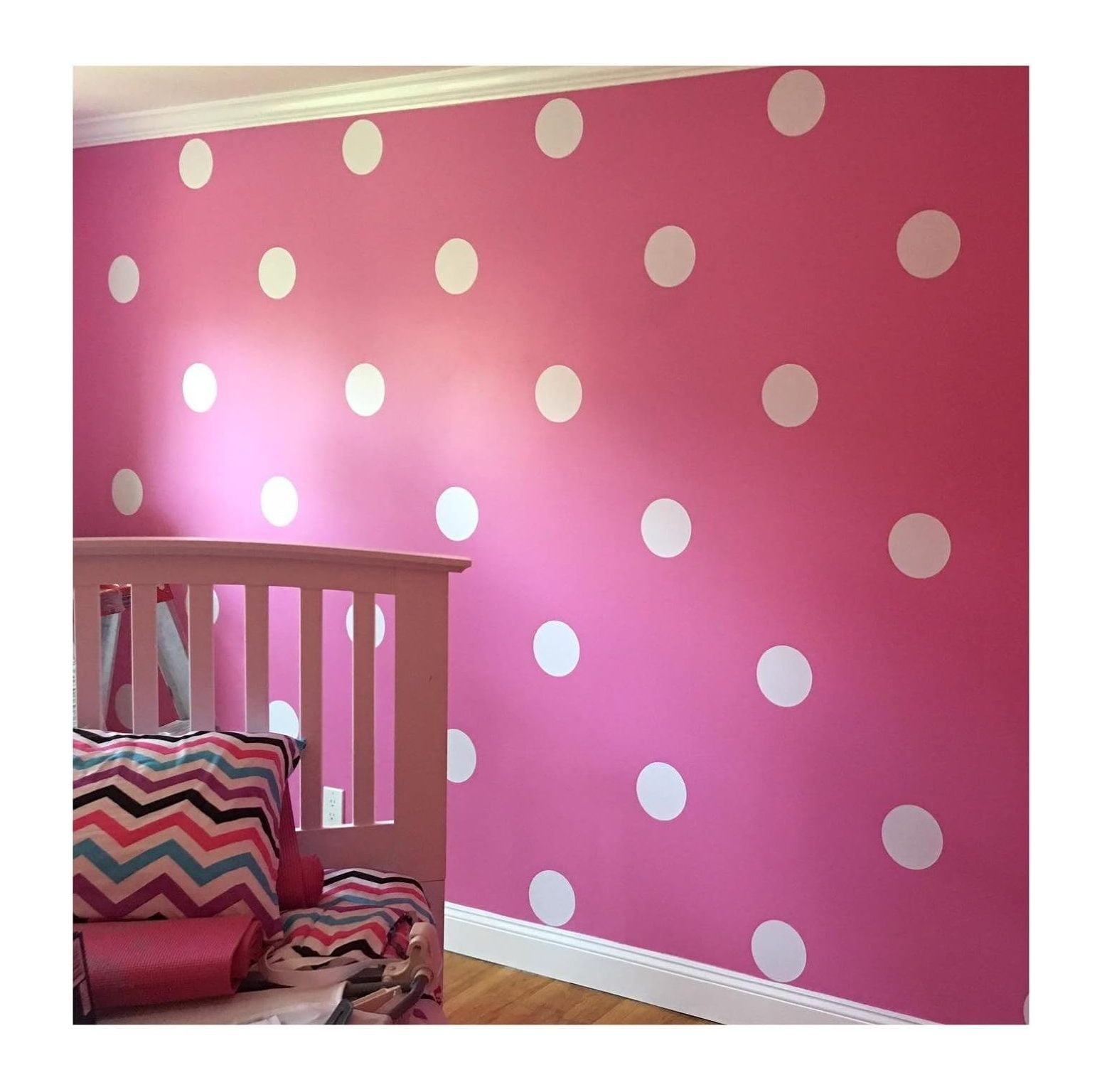 6x6 Set of 24 Polka Dot Circles Vinyl Lettering Decal Home Decor Wall ...